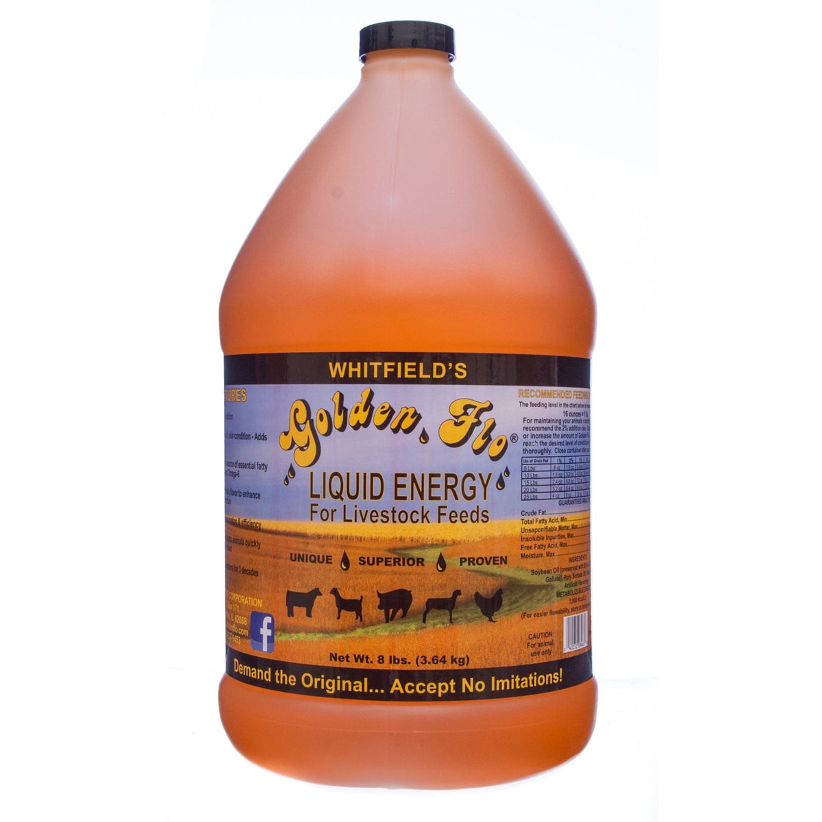 Livestock Golden Flo Liquid Energy for Feeds, gallon — Lambert Vet Supplies