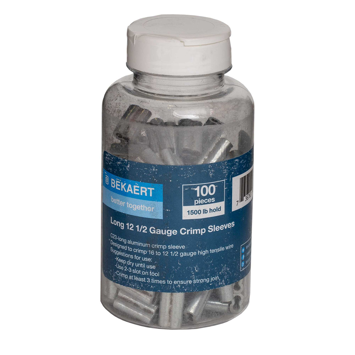 Long 12 1/2 Gauge Crimp Sleeves, 100 count — Lambert Vet Supplies