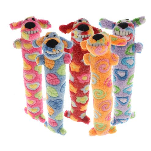 Loofa Pink Ribbon Plush Pet Toy, 12" — Lambert Vet Supplies