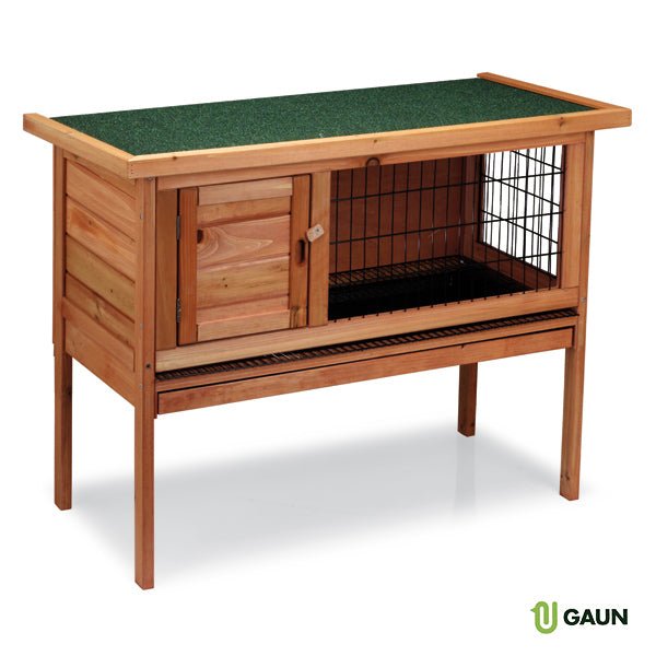 Gaun - WOODEN RABBIT HUTCH MODEL MALTA - — Lambert Vet Supplies