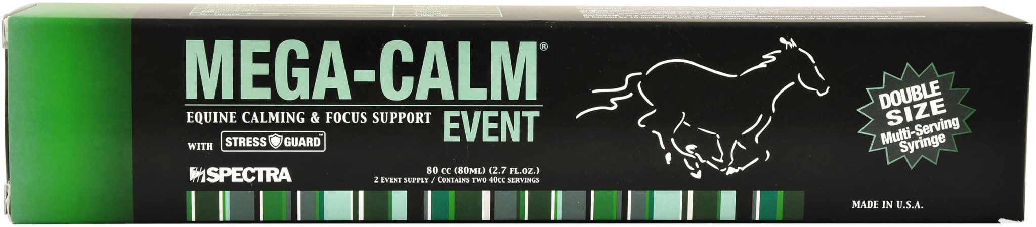 Mega-Calm Event Two Dose Syringe, 80 CC — Lambert Vet Supplies