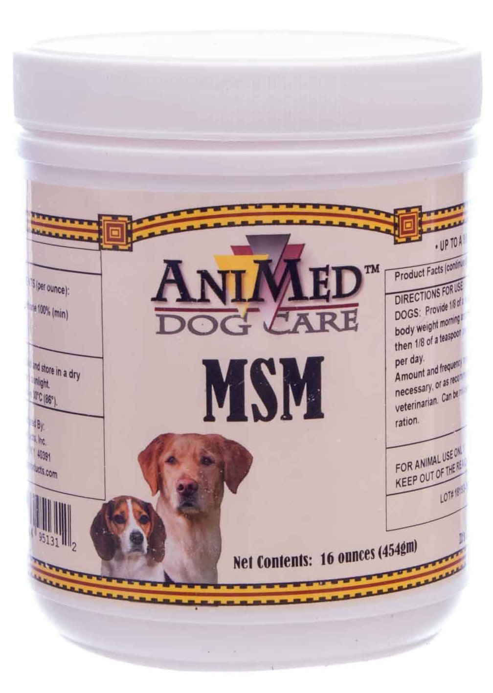 Animed MSM Antioxidants for Dogs, 16 oz — Lambert Vet Supplies