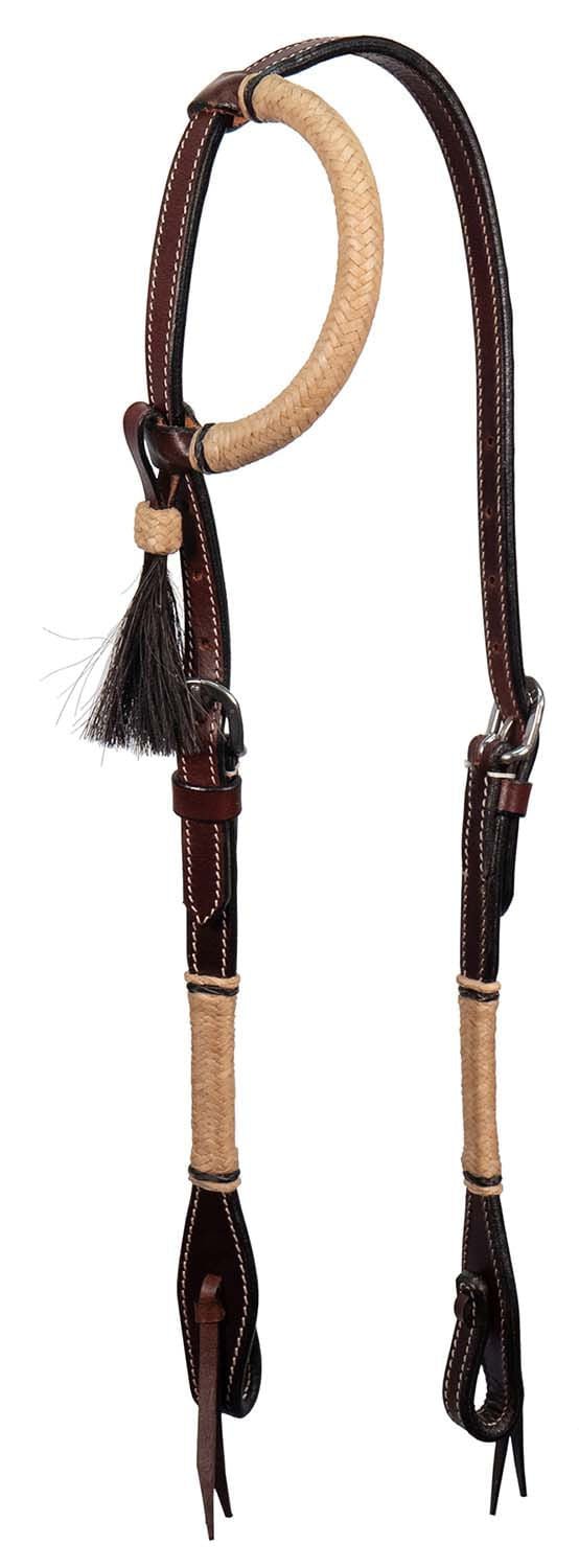 Natural Rawhide One Ear Headstall for Horses — Lambert Vet Supplies