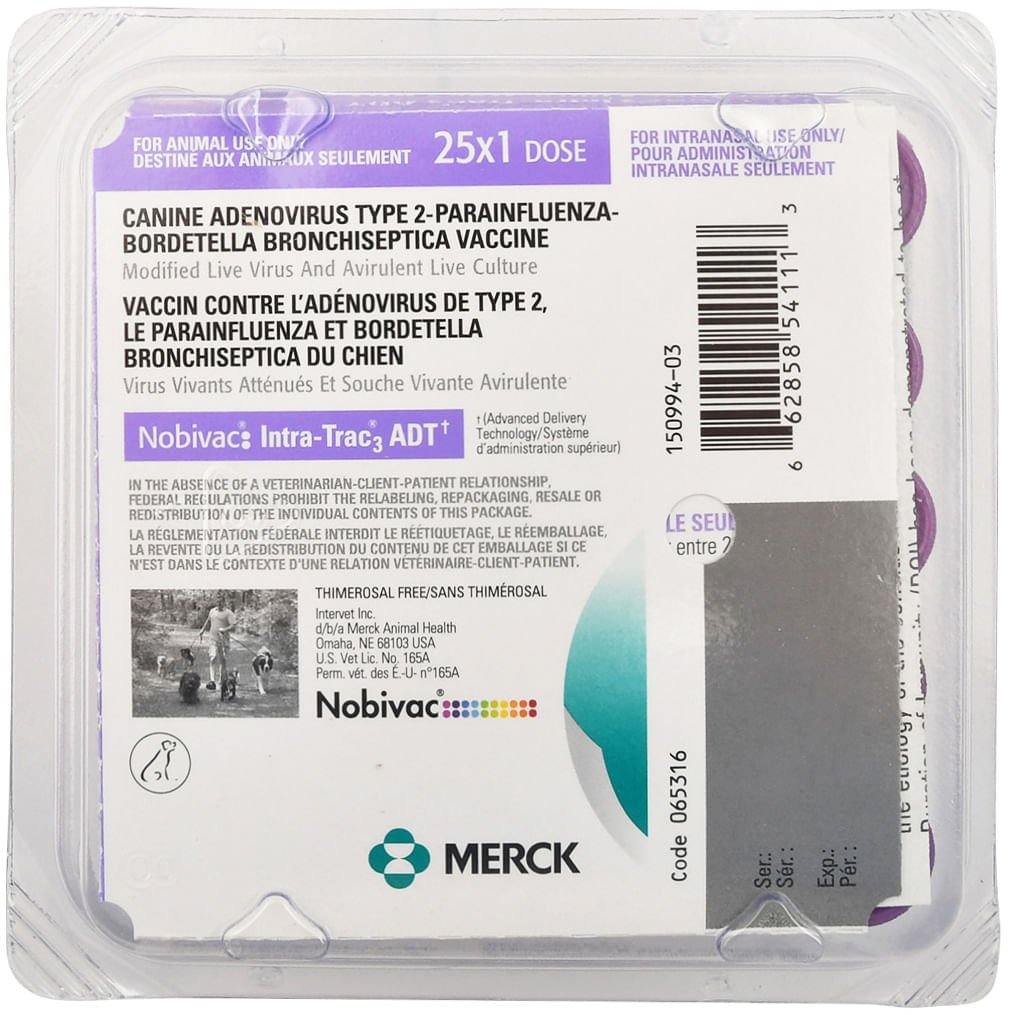 Nobivac Intra-Trac3 ADT Intranasal Dog Vaccine — Lambert Vet Supplies