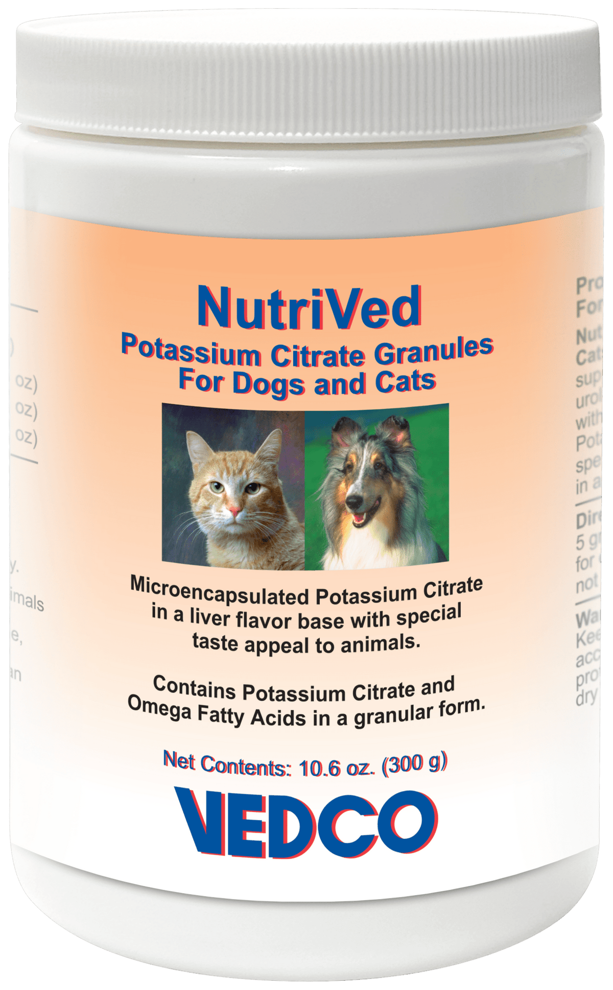 NutriVed Potassium Citrate Granules for Dogs & Cats, 300g — Lambert Vet ...