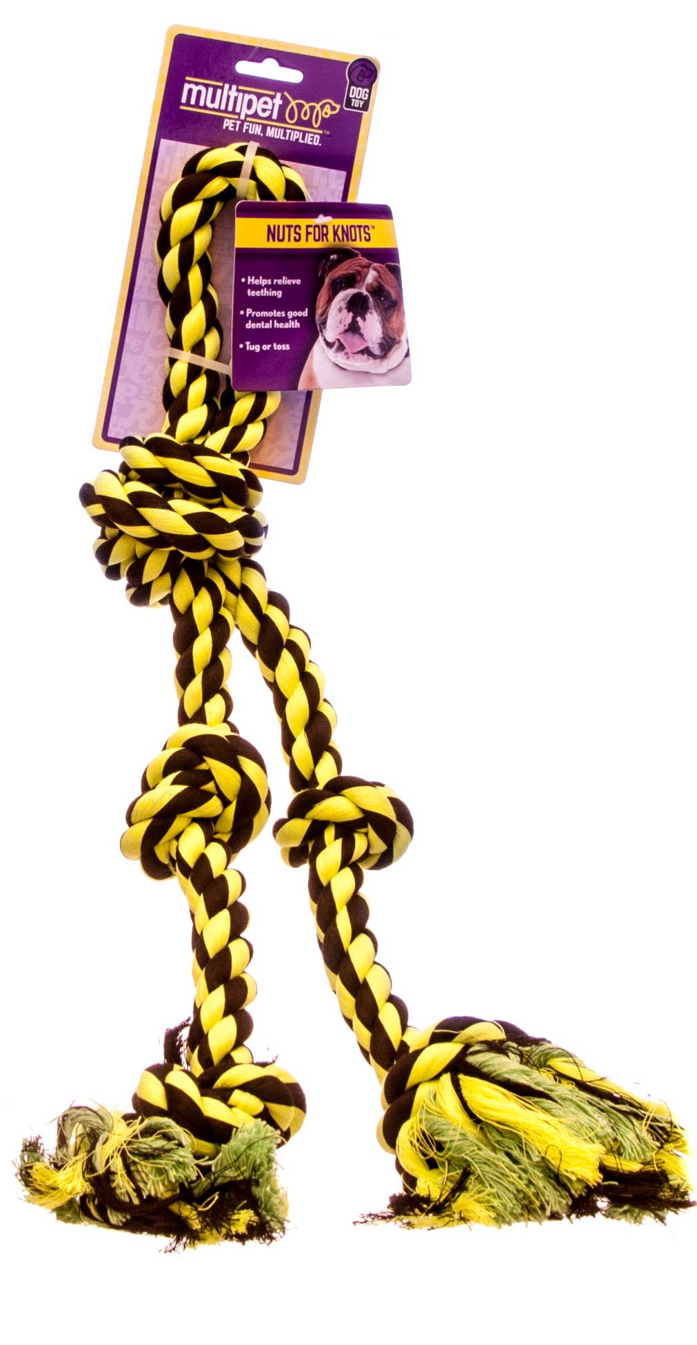 Nuts for Knots Rope Tug with 2 Danglers Pet Toy — Lambert Vet Supplies