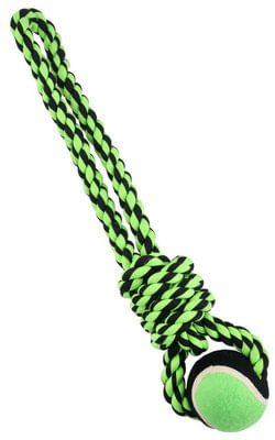 Nuts For Knots Rope Tug with Tennis Ball, Assorted, 20" — Lambert Vet ...