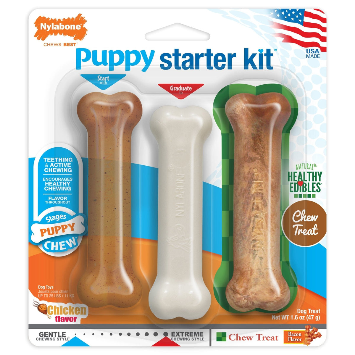 Nylabone Puppy Starter Kit, 3-pack — Lambert Vet Supplies