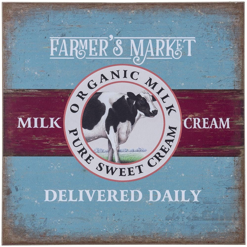 Organic Milk Wall Hanging, 11.75" x 11.75" — Lambert Vet Supplies