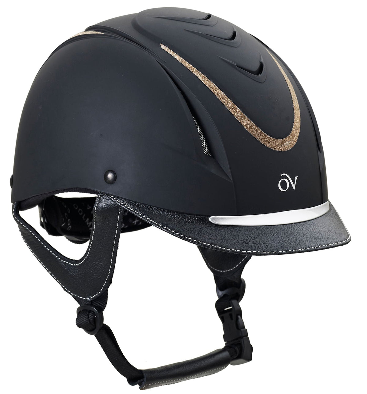 Ovation Z-6 Glitz Helmet, Brown/Brown/Teal — Lambert Vet Supplies