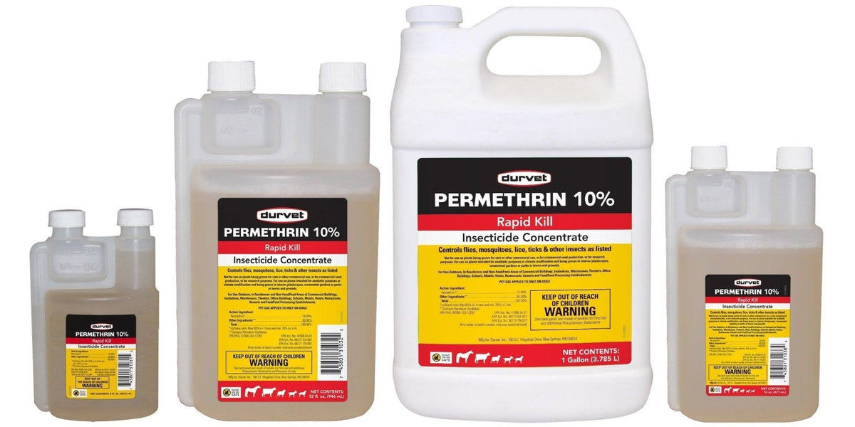 Durvet Permethrin 10% EC Premise Spray Fly Control for Livestock ...