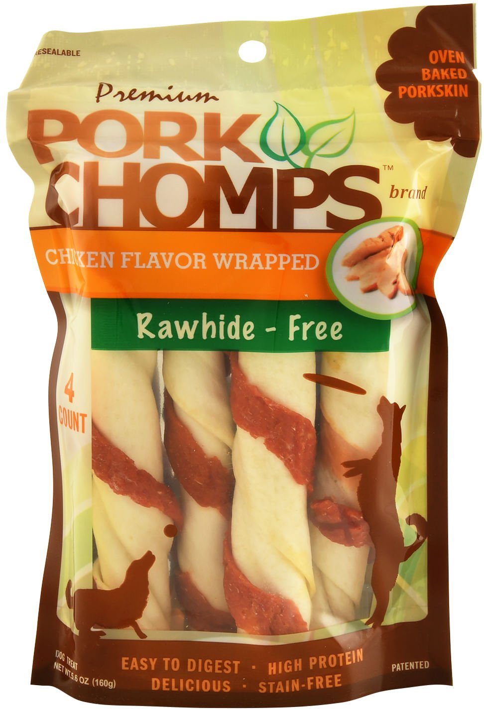 Pork Chomps Premium Twists, Roasted Chicken — Lambert Vet Supplies