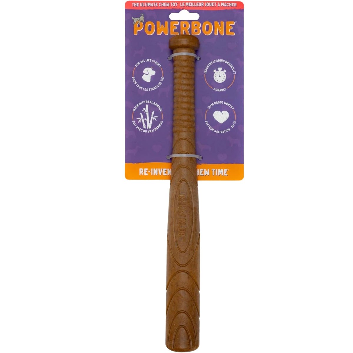 Powerbone Baseball Bat 12", Durable Toy for Power Chewers — Lambert Vet ...