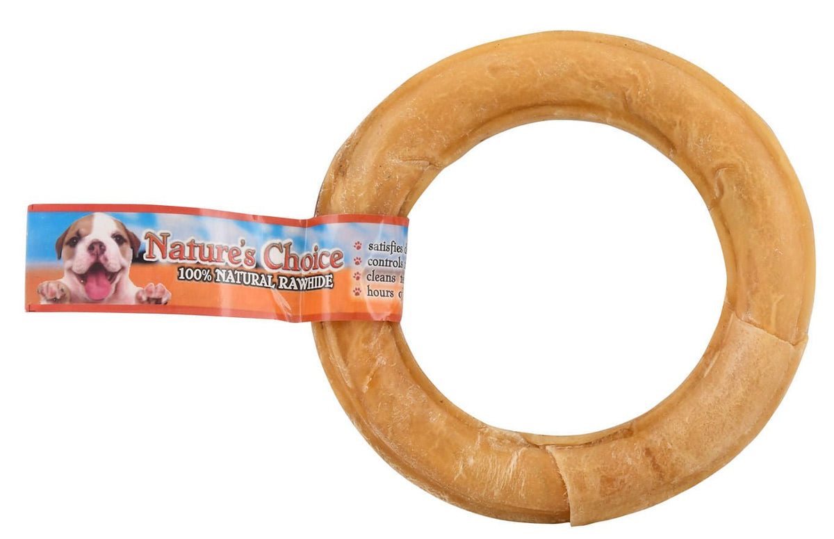 Jeffers Natural Pressed Rawhide 6" Donut Ring — Lambert Vet Supplies