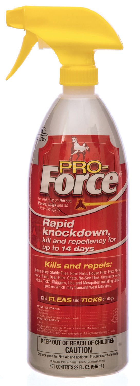 Pro-Force Fly Spray by Manna Pro, 32 oz, Non-greasy — Lambert Vet Supplies