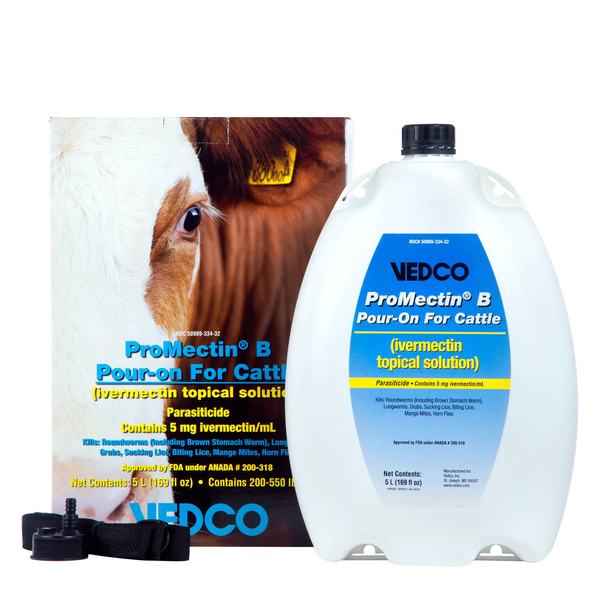 ProMectin B Pour-On Parasiticide for Cattle, 5 L — Lambert Vet Supplies