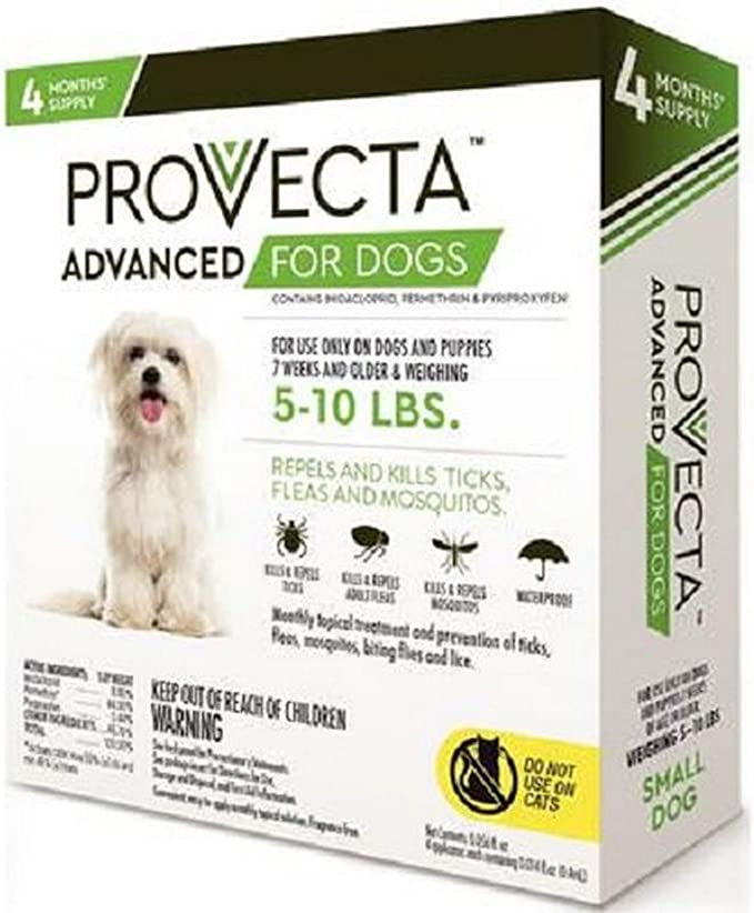 Provecta Advanced for Dogs, 4 Dose 5-way Parasite Treatment — Lambert ...