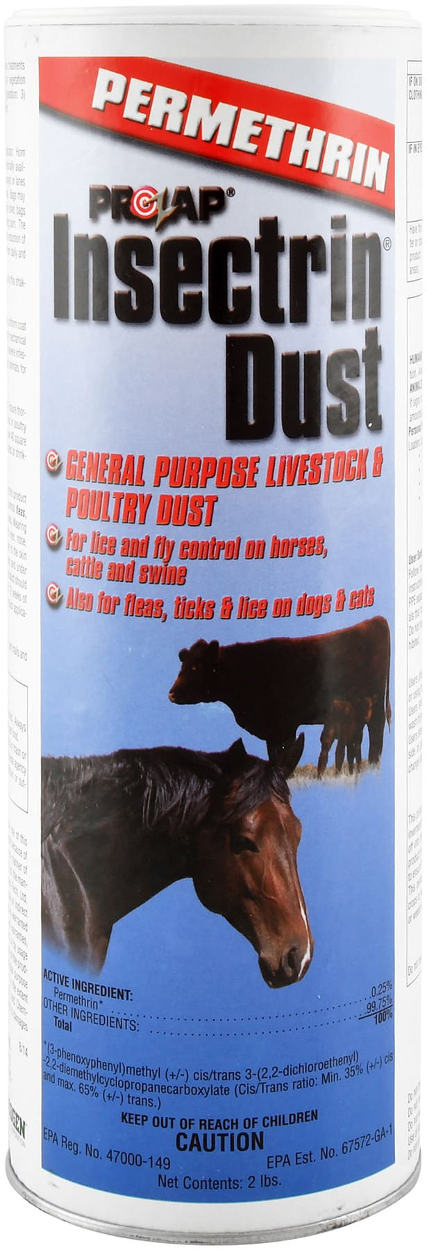 Prozap® Insectrin Fly Control Dust with Permethrin — Lambert Vet Supplies