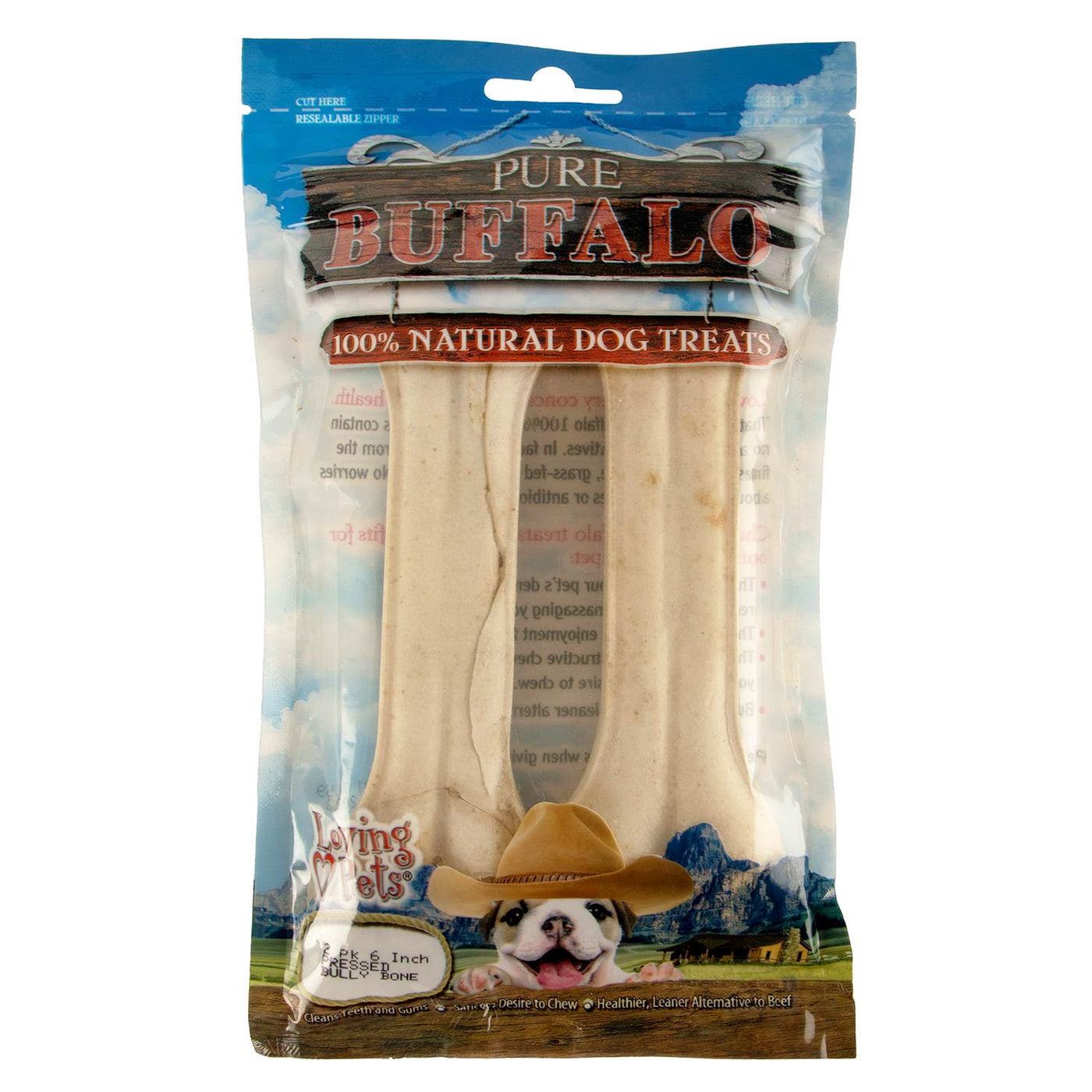 Pure Buffalo Pressed Bully Bone for dogs — LVS