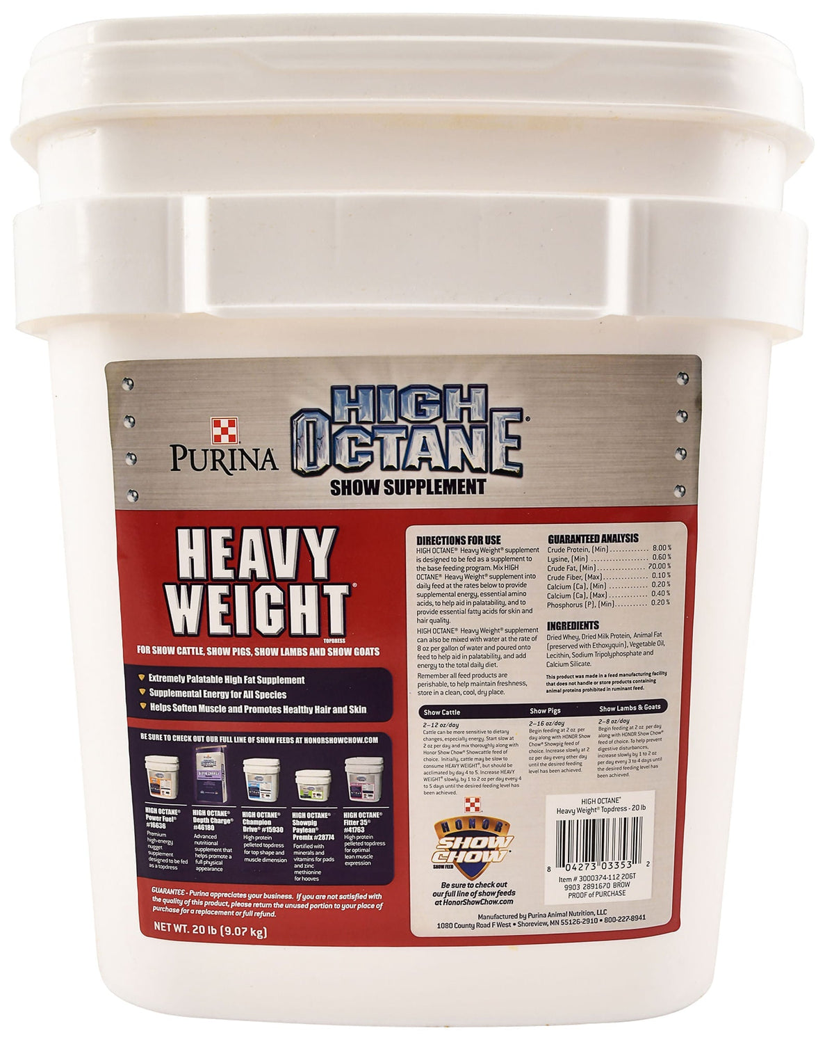 Purina HIGH OCTANE Heavy Weight Topdress Show Supplement — Lambert Vet ...