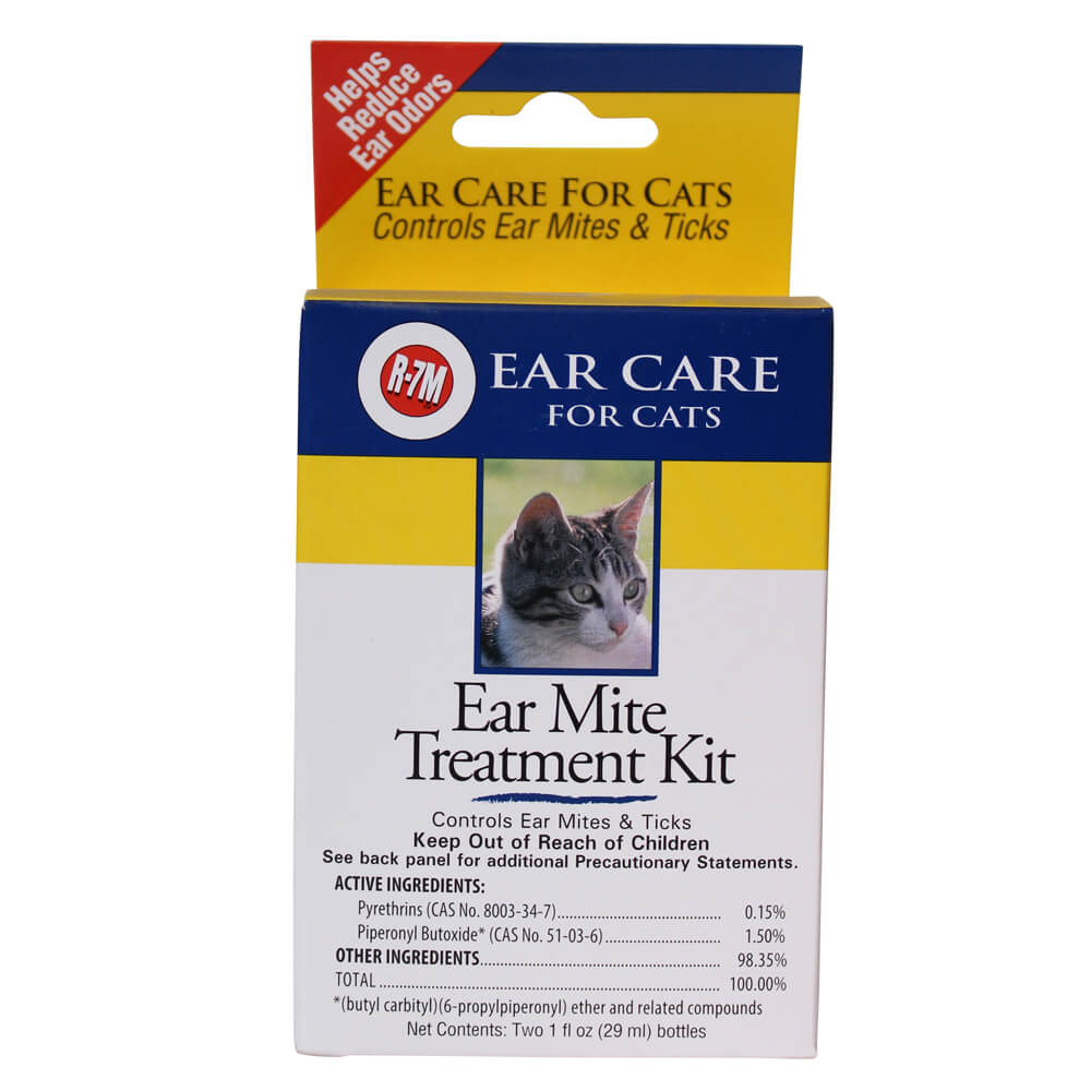R-7M Ear Mite Treatment Kit for Cats 1 oz — Lambert Vet Supplies