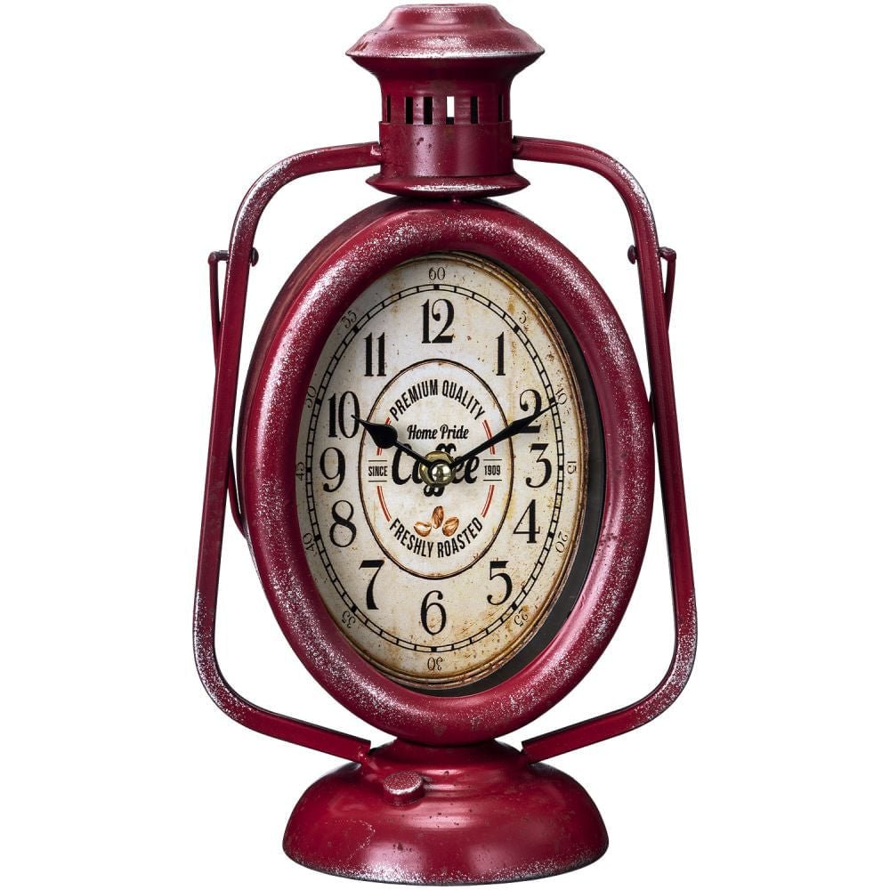 Red Lantern Tabletop Clock by Tough 1 — Lambert Vet Supplies