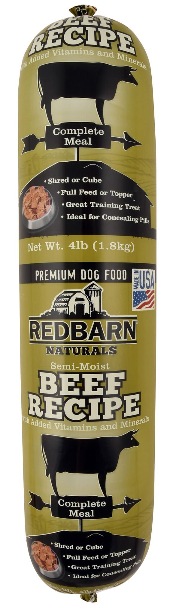 Redbarn Naturals Beef Recipe Premium Dog Food Roll — Lambert Vet Supplies