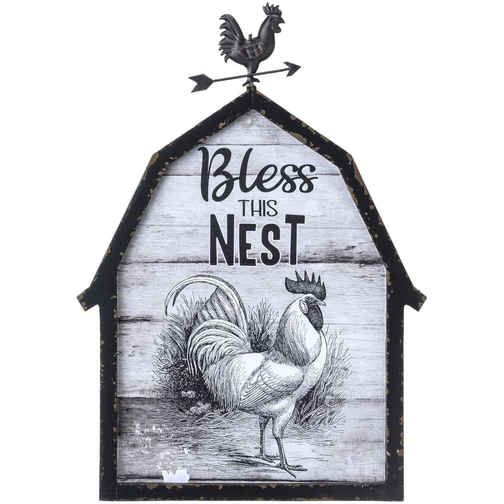 Rooster Barn Sign, 15 1/8" x 11" — Lambert Vet Supplies