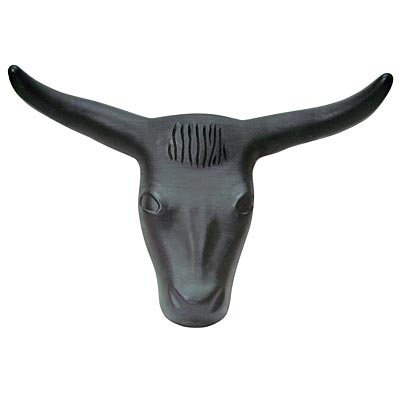 Mustang Mfg. Plastic Practice Roping Steer Head with 2 Steel Rods, 22 ...