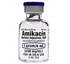 Rx Amikacin Antibiotic 1gm/4ml injection, 10 x 4ml vials — Lambert Vet ...
