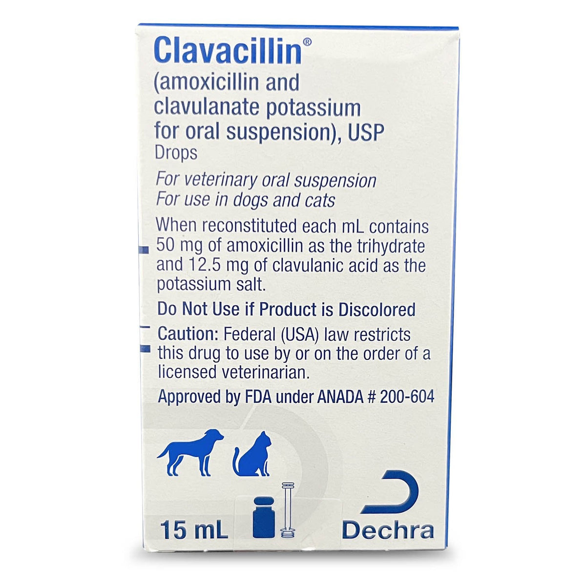Dechra - Rx Clavacillin, 15ml - — Lambert Vet Supplies