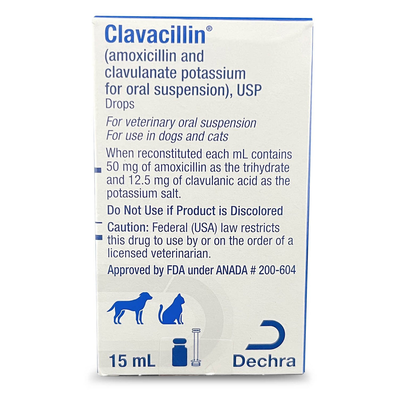 Dechra - Rx Clavacillin, 15ml - — Lambert Vet Supplies