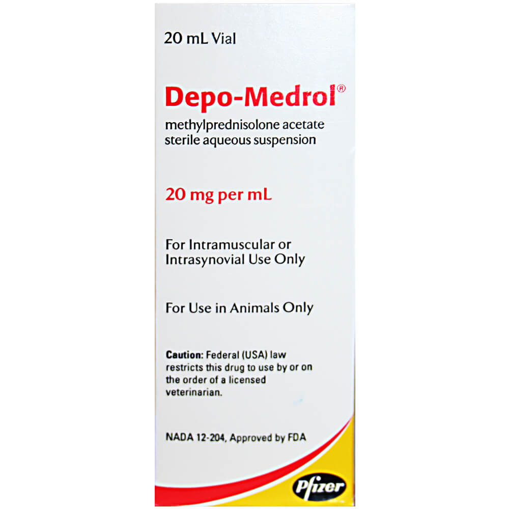 Depo-Medrol Injection for Dogs, Cats & Horses — Lambert Vet Supplies