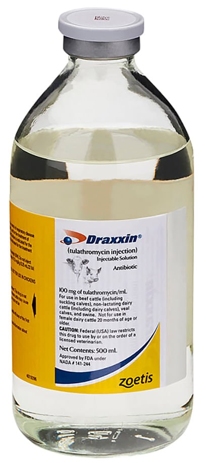 Rx Draxxin Injectable Solution for Cattle & Swine, 100 mg/mL — Lambert ...