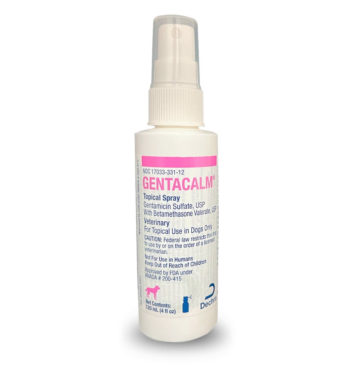 Rx Gentacalm Topical Spray for Dogs, Multiple Sizes — Lambert Vet Supplies