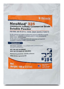 Rx Neomed 325 Soluble Powder for Livestock, 100gm Bag — Lambert Vet ...