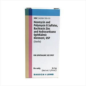 Rx Neo/Poly/Bac w/Hydrocortisone Ophthalmic Ointment, 3.5gm — Lambert ...