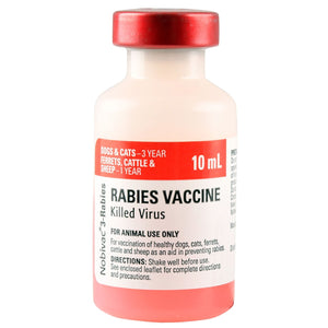 Nobivac 3 Rabies Vaccine for Dogs, Cats, Cattle and Sheep — Lambert Vet ...