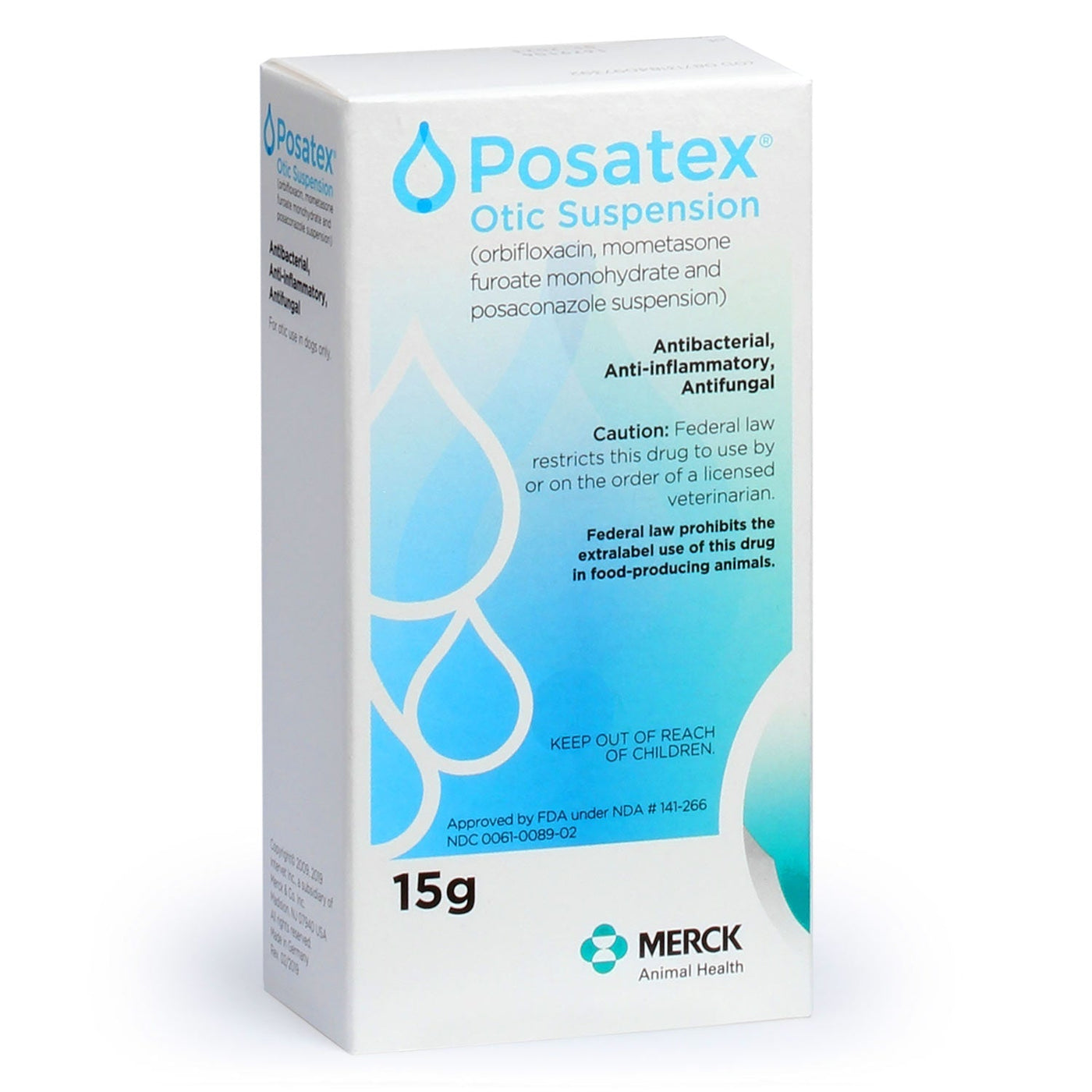Rx Posatex Otic Ear Suspension for Dogs, 15 gm Bottle — Lambert Vet ...