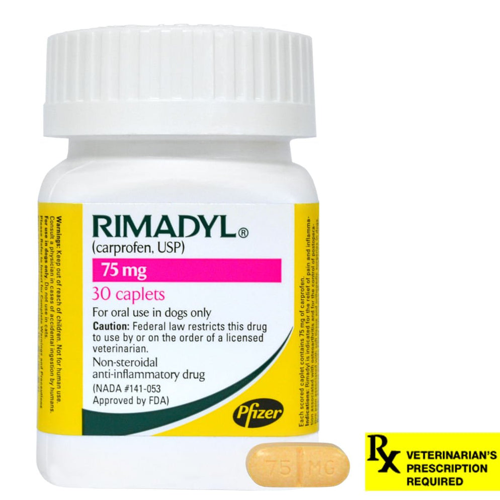 Rx Rimadyl Caplets for Dogs (Carprofen) — Lambert Vet Supplies