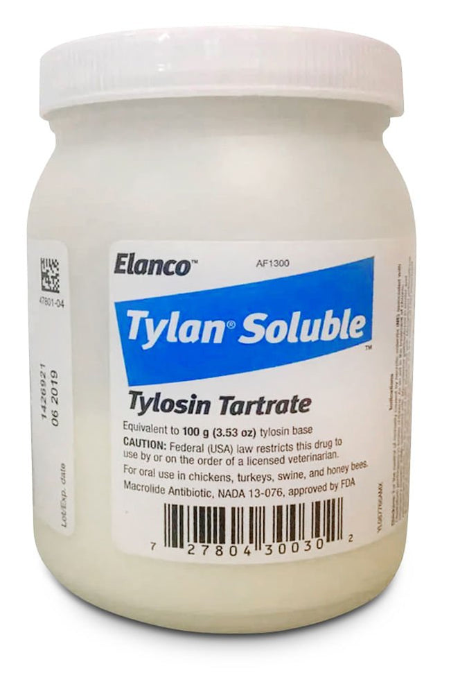 Tylan Soluble Powder 100 gm for Dogs, Cats & Farm Animals — Lambert Vet ...