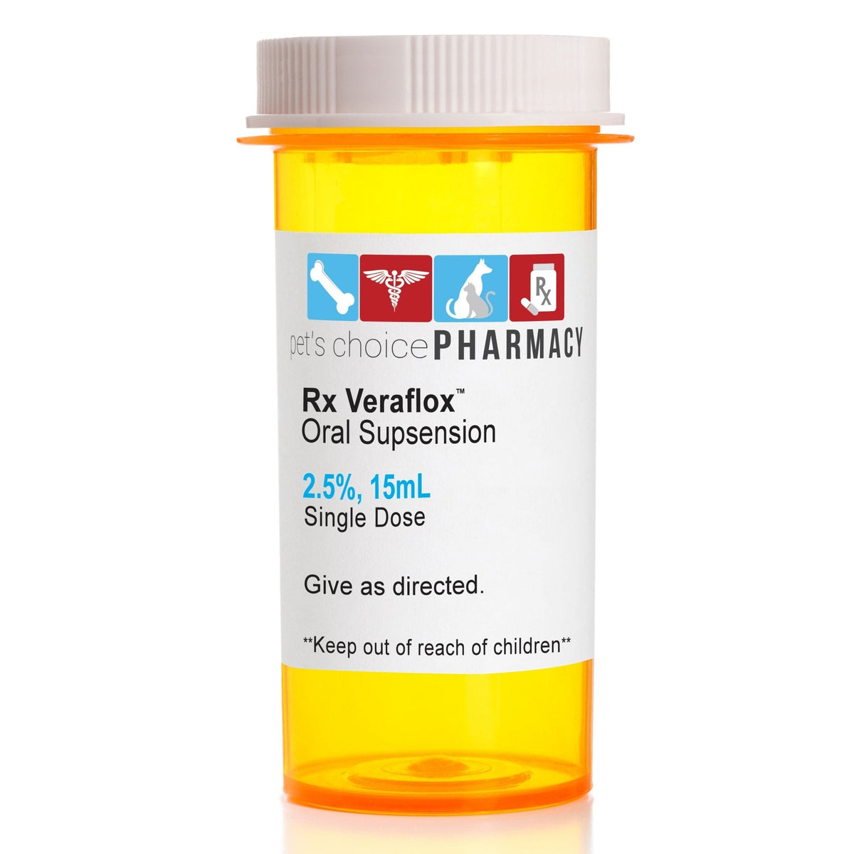 Rx Veraflox Oral Suspension, 2.5% 15ml, Single for Cats — Lambert Vet ...