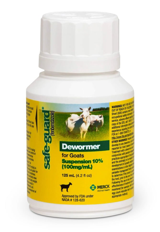 Safe-Guard Suspension Dewormer for Goats, 125 mL — Lambert Vet Supplies