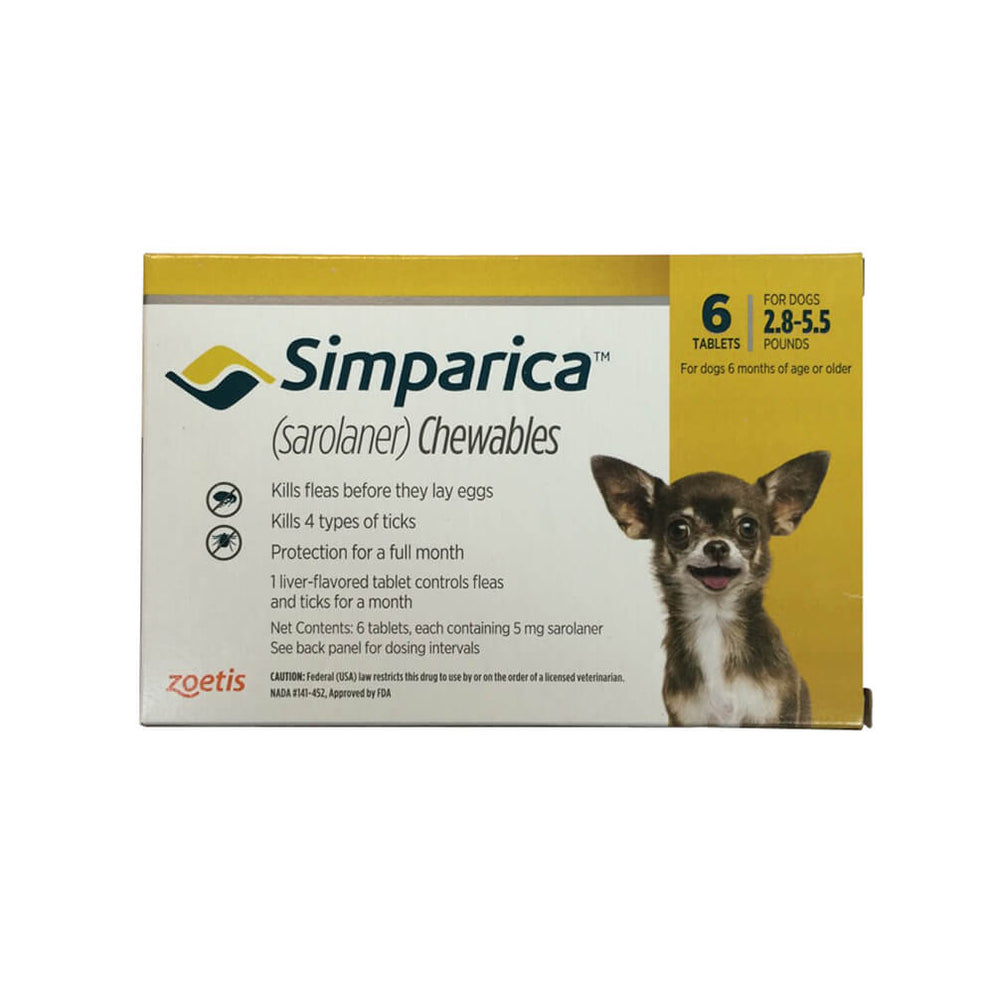 Simparica for Dogs (Sarolaner) Chewable Tablets — Lambert Vet Supplies