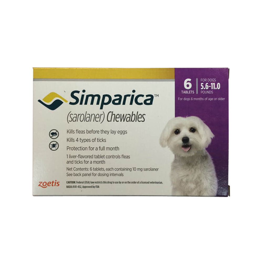 Simparica for Dogs (Sarolaner) Chewable Tablets — Lambert Vet Supplies