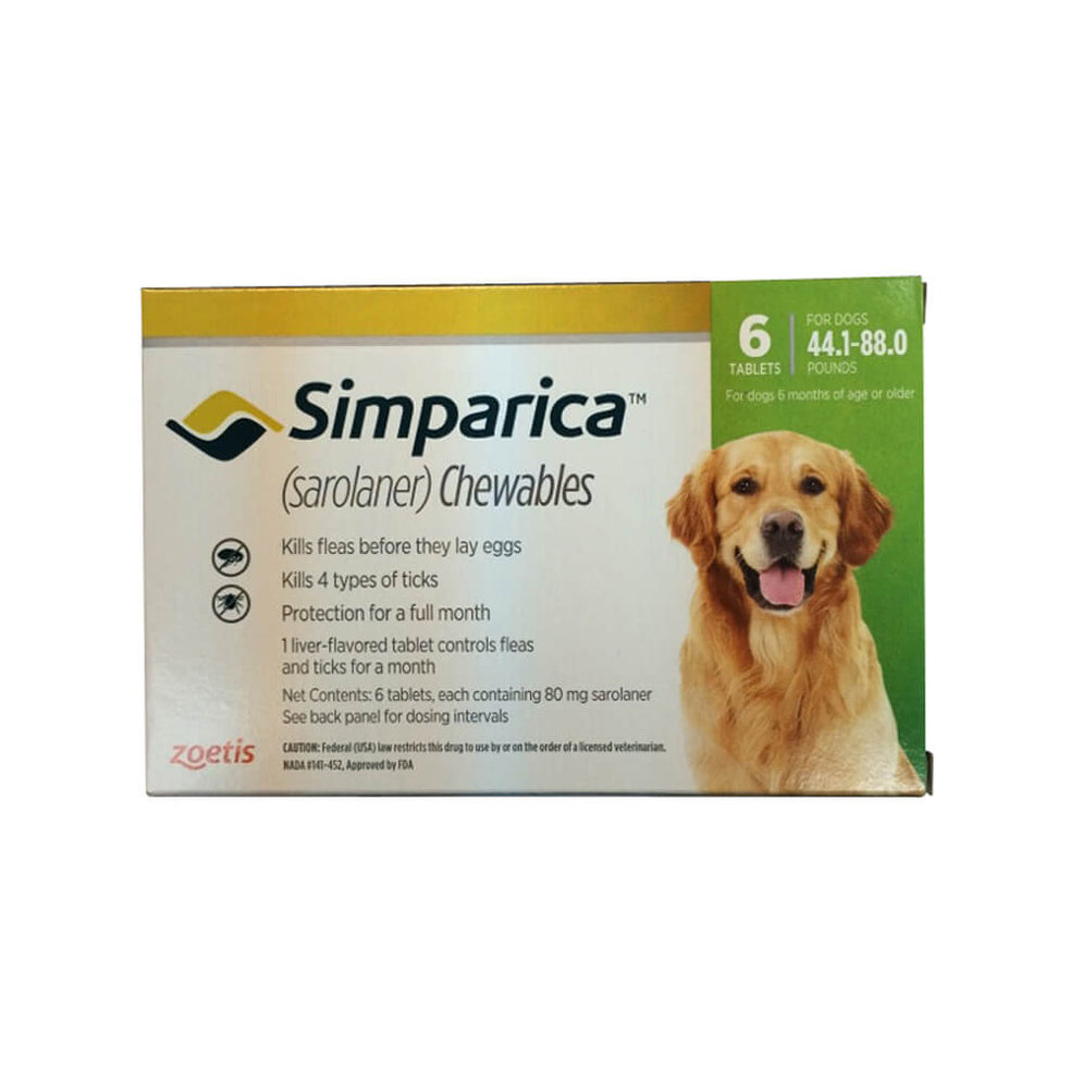 Simparica for Dogs (Sarolaner) Chewable Tablets — Lambert Vet Supplies