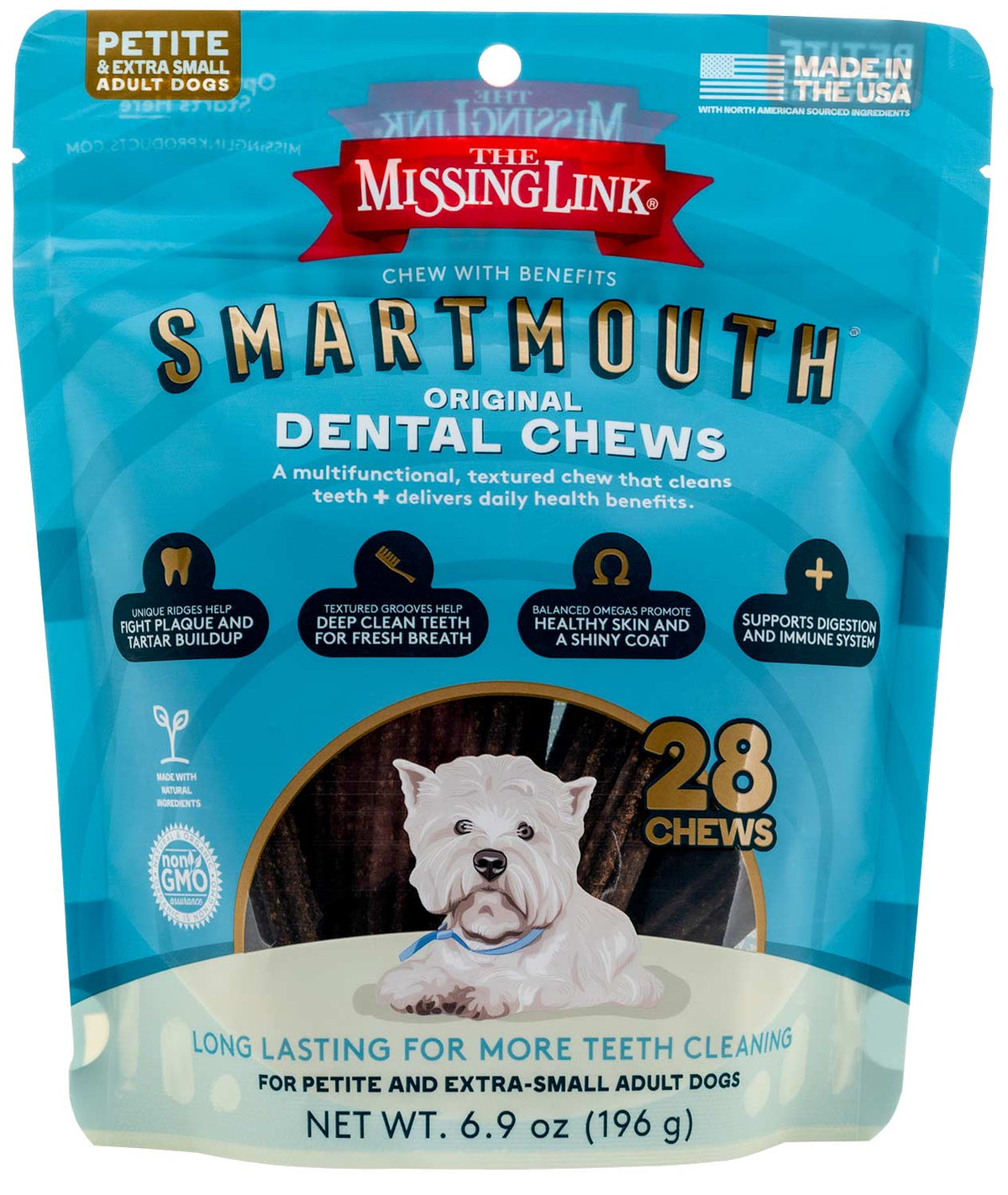 Smartmouth 7-in-1 Dental Chews for Dogs, P/XS, 28 count — Lambert Vet ...