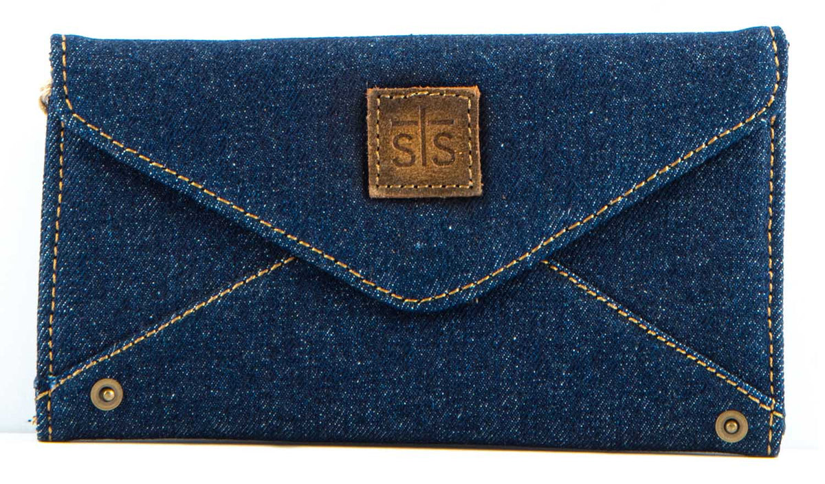STS Ranchwear Blue Bayou Denim Wallet — Lambert Vet Supplies