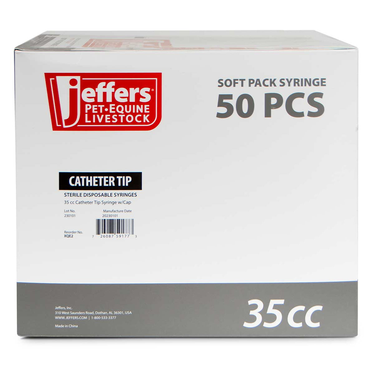 Jeffers Catheter Tip Syringe with Extended Catheter Tip — Lambert Vet ...