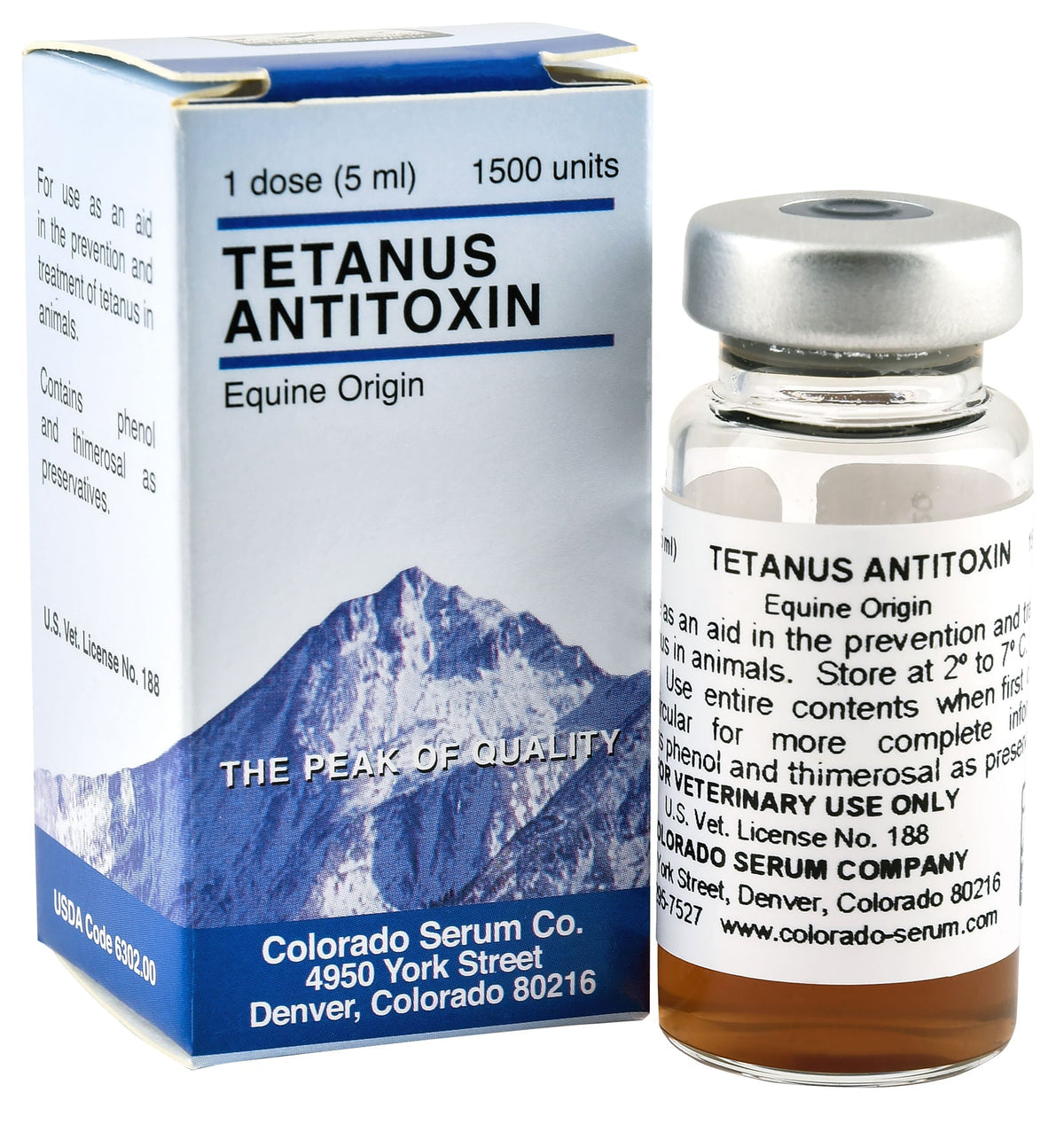 Tetanus Antitoxin Vaccine for Horses & Livestock by Colorado Serum ...